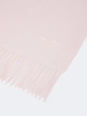 Max Mara Baci Fringed Scarf - Pink
