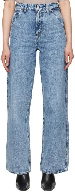 Our Legacy High-rise Wide-leg Jeans