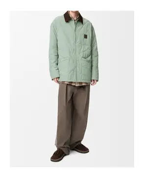 Loewe Padded Overshirt In Technical Shell - Turquoise