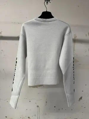 Balenciaga Long-sleeved Crewneck Jumper With Embroidered Logo