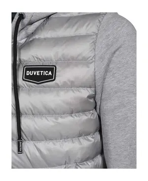 Duvetica Padded Feather-down Sweatshirt Jacket - Gray