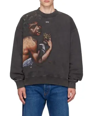Off-White Bacchus Crewneck Long-sleeved Sweatshirt