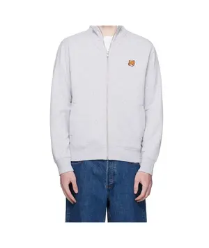 Maison Kitsuné Fox Head Zip-up Sweatshirt - White