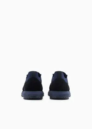 Emporio Armani Suede Lace-up Sneakers