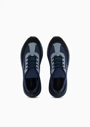 Emporio Armani Suede Lace-up Sneakers