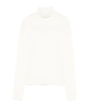 JOSEPH Stretch High Neck Top - Ivory