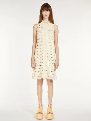 Sportmax Rivolo Crochet Knit Mini Dress