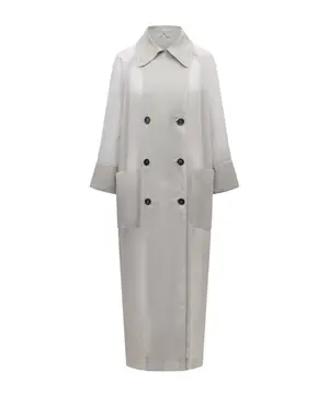 Brunello Cucinelli Long-sleeved Double-breasted Windbreaker