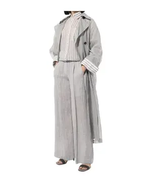 Brunello Cucinelli Long-sleeved Double-breasted Windbreaker