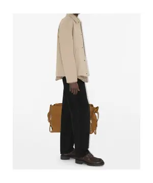Burberry Embroidered Gabardine Jacket - Fossil