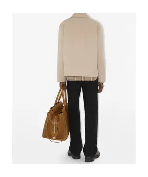 Burberry Embroidered Gabardine Jacket - Fossil