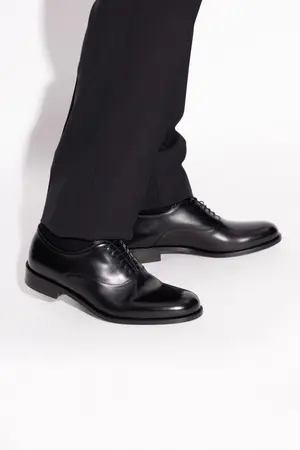 Giorgio Armani Almond Toe Lace-up Derby Shoes