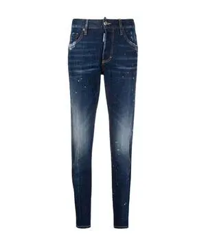 Dsquared2 Distressed Slim-fit Jeans - Blue