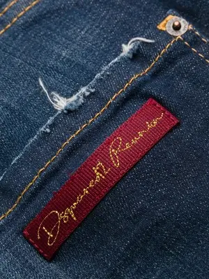 Dsquared2 Distressed Slim-fit Jeans - Blue
