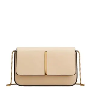 TOD'S Di Bag Folio Mini Flap Bag - Beige