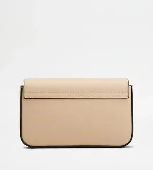 TOD'S Di Bag Folio Mini Flap Bag - Beige