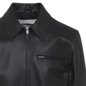 JIL SANDER Zip-front Leather Jacket