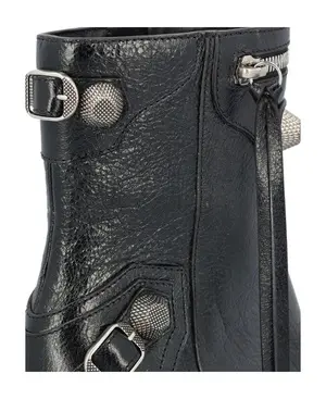 Balenciaga Pointed Toe Ankle Boots - Black
