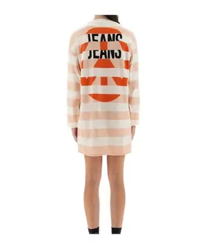 Moschino Printed Striped Mini Dress