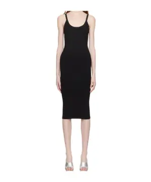 Alexander Wang Embellished Scoop Neck Midi Dress