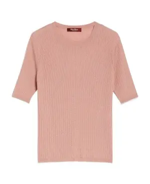 Max Mara Round Neck Short Sleeve Sweater