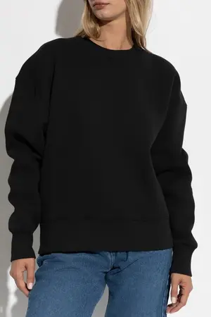 AMI Paris De Coeur Cotton Blend Sweatshirt - Black
