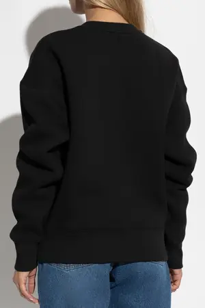 AMI Paris De Coeur Cotton Blend Sweatshirt - Black