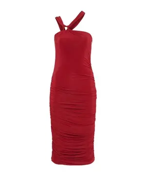 Isabel Marant Étoile One-shoulder Ruched Dress - Rust Red