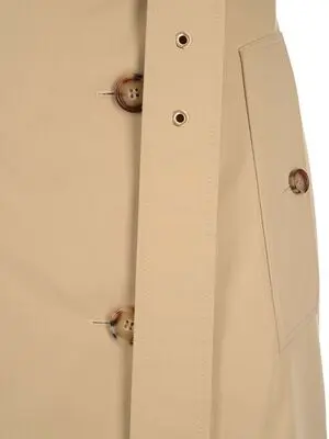 Burberry Midi Trench Skirt With Buckled Waistband
