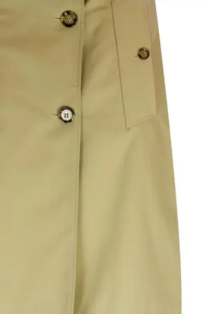Burberry Midi Trench Skirt With Buckled Waistband