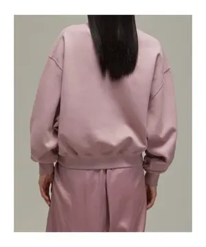 Y3 Brushed Terry Boxy Crew Sweatshirt - Magic Fuchsia