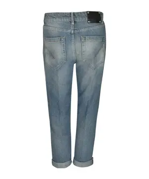 DONDUP High-rise Button-fly Jeans - Gray
