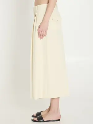 Celine Diagonal Wool Cropped Trousers