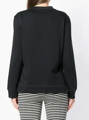Fendi Heart Graphic Long Sleeve Sweatshirt