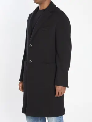 Barena Venezia Lanoso Single-breasted Coat - Black