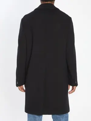 Barena Venezia Lanoso Single-breasted Coat - Black