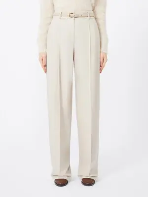 Max Mara Belted Pleated Trousers
