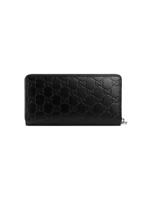 Gucci Signature Zip Around Wallet
