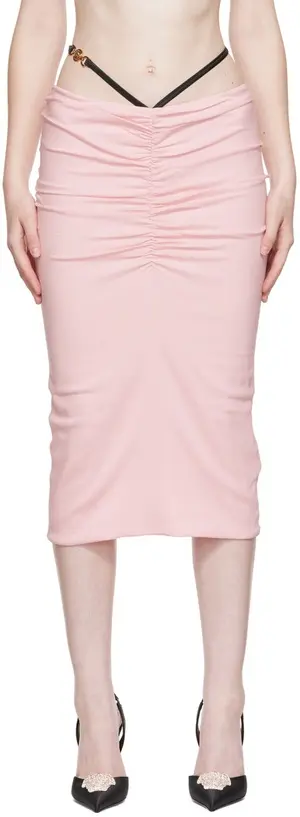 Versace High-waisted Skirt With Medusa Details