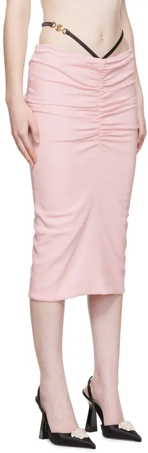 Versace High-waisted Skirt With Medusa Details