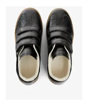 Isabel Marant Étoile Beth Croc Effect Sneakers - Black