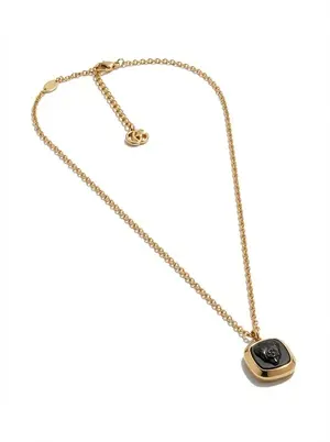 Gucci Crest Pendant Necklace - Golden