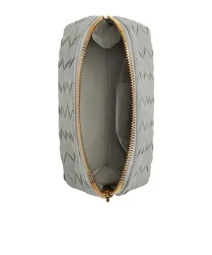 Bottega Veneta Intrecciato Beauty Pouch - Agate Grey