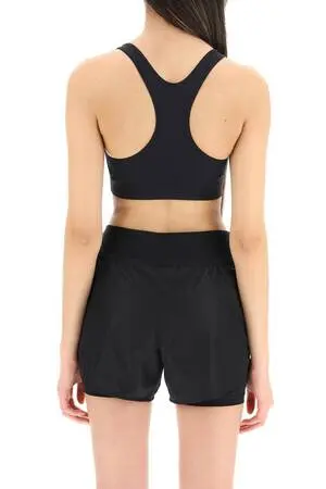 JIL SANDER Logo Sport Bra Top - Black