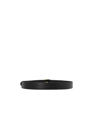 Miu Miu Logo Engraved Buckle Belt