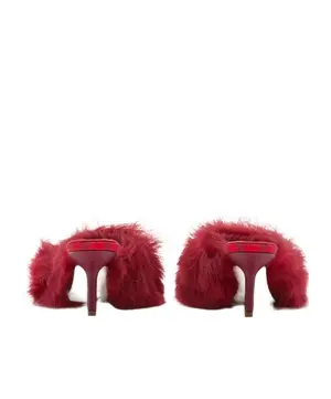 Burberry Open-toe Shearling Sandals