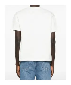 BODE Geneva Logo Beaded Crewneck T-shirt - Cream
