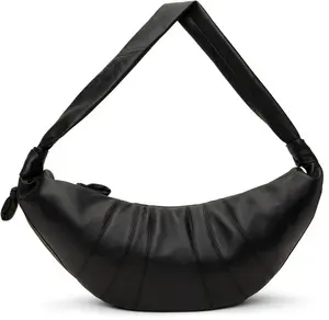 LEMAIRE Large Croissant Zipped Shoulder Bag - Black