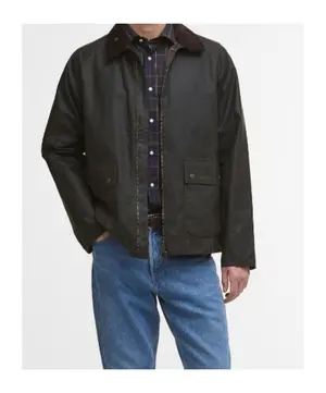 Barbour Bedale Waxed Jacket - Olive