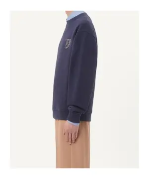 Valentino Garavani Cotton Sweatshirt With Embroidered Patch - Black